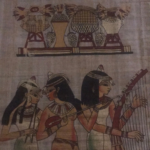 Wall Decor | Egyptian Papyrus Hand Paint | Poshmark